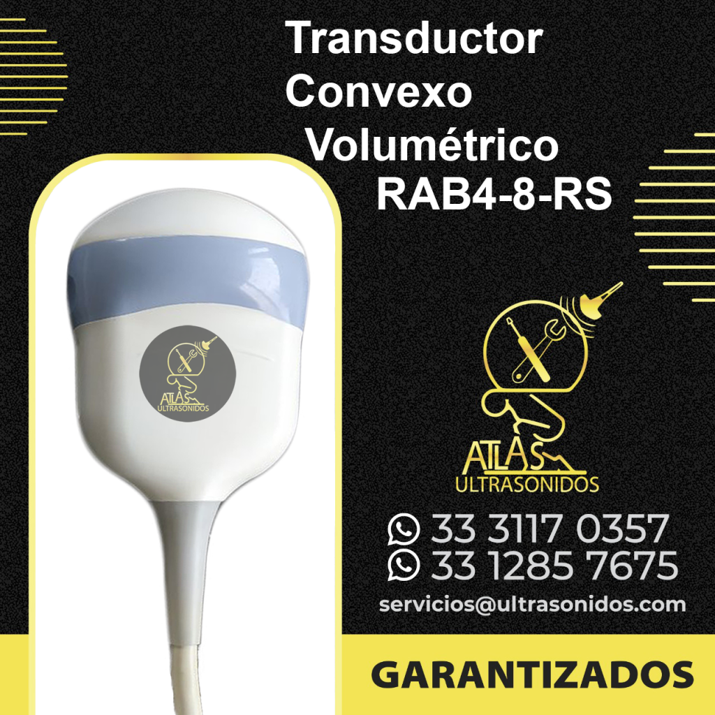 Transductor Convexo Volumétrico RAB4-8-RS – Atlas Ultrasonidos.